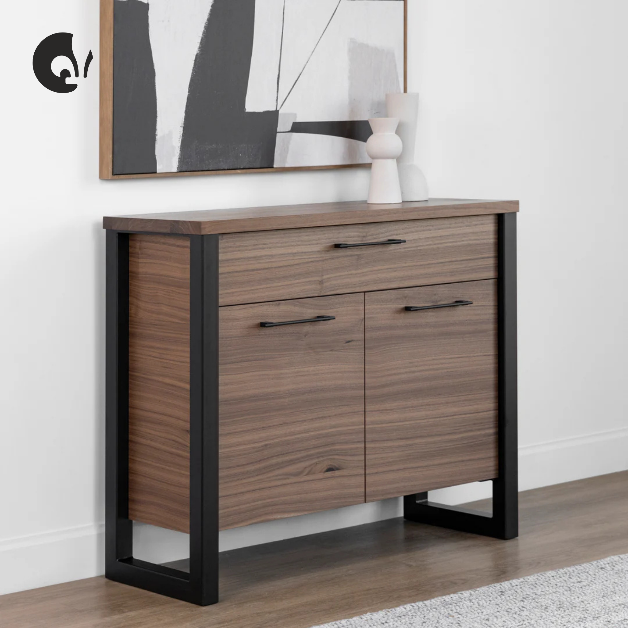 Buffet en noyer naturel - Augusta – LUSINE